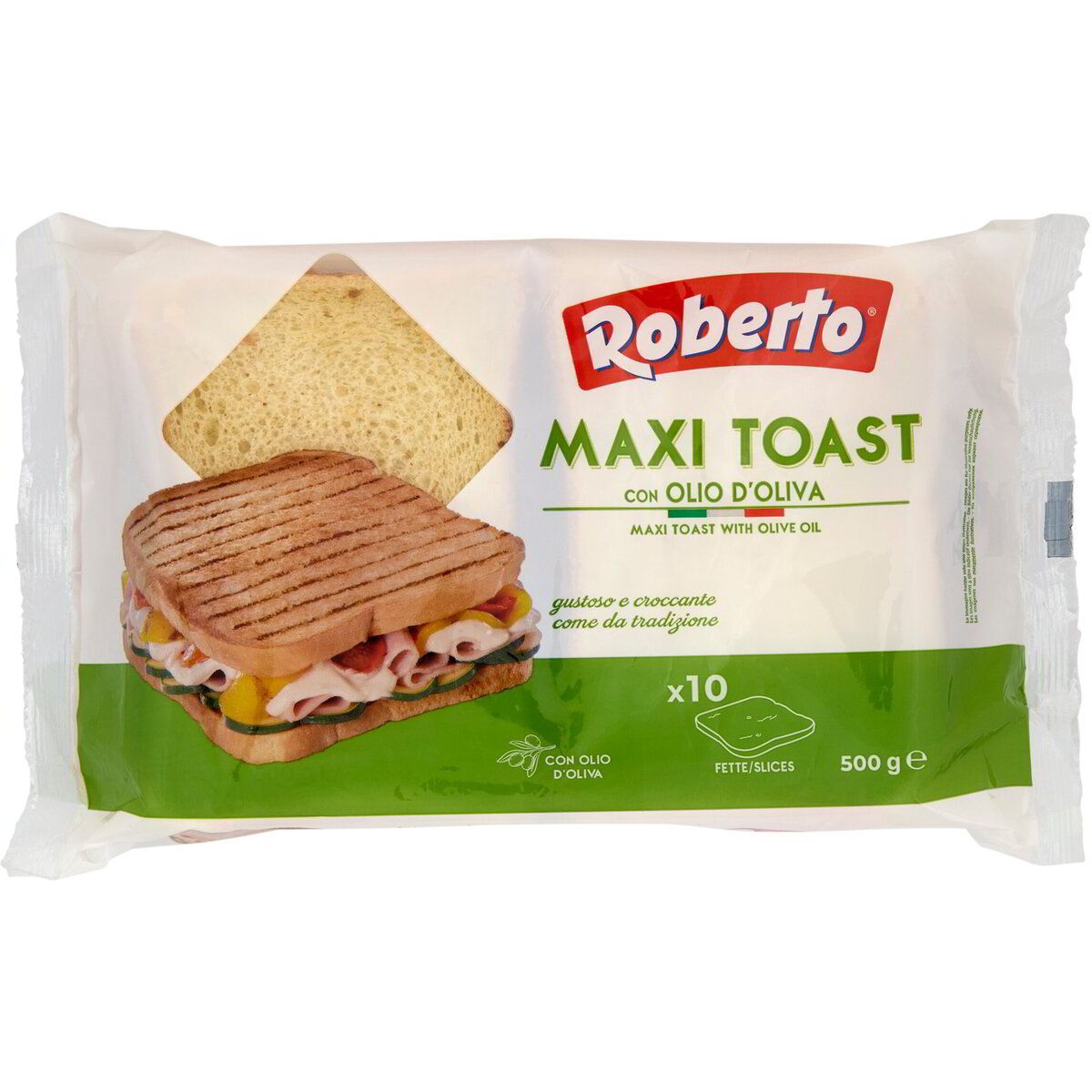 Vendita ROBERTO MAXI TOAST 500 G all'ingrosso. Pane a fette all ...