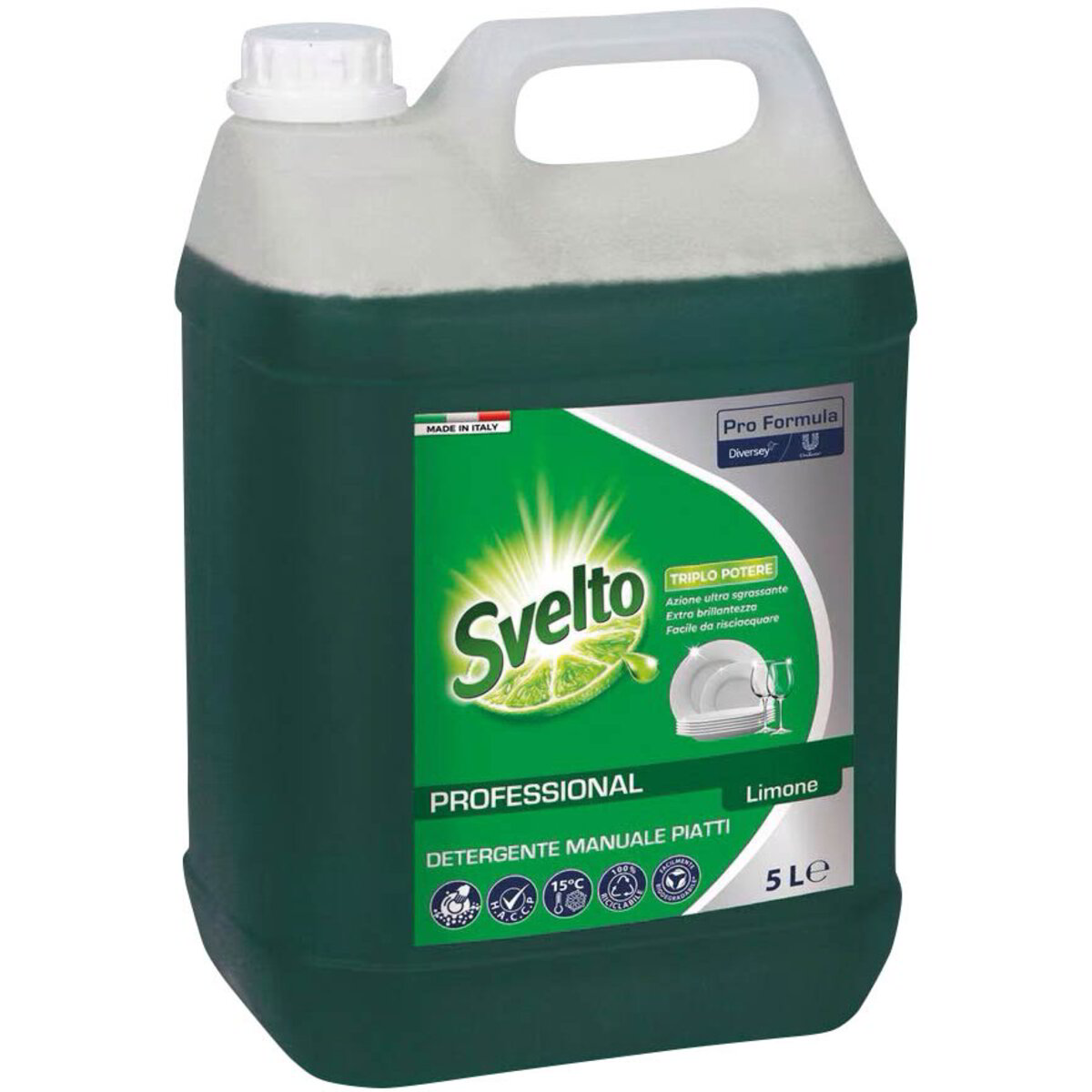 Vendita DETERGENTE PIATTI SVELTO LIMONE LAVAGGIO MANUALE 5 L all ...