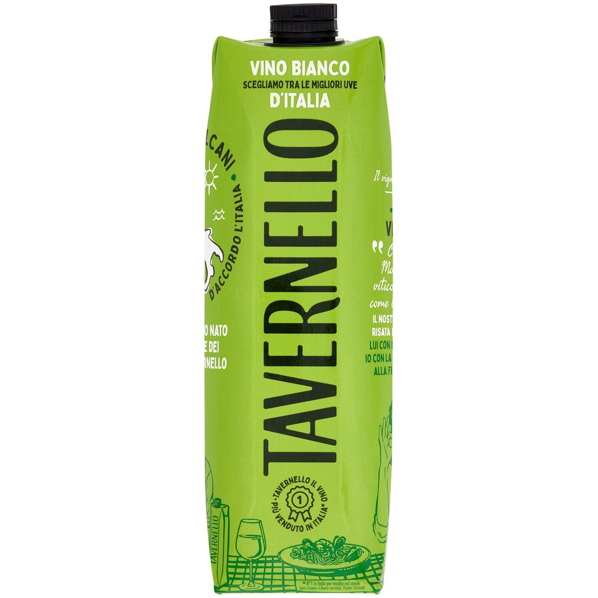 Vendita VINO BIANCO BRICK TAVERNELLO 1 L all'ingrosso. Vini generici ...