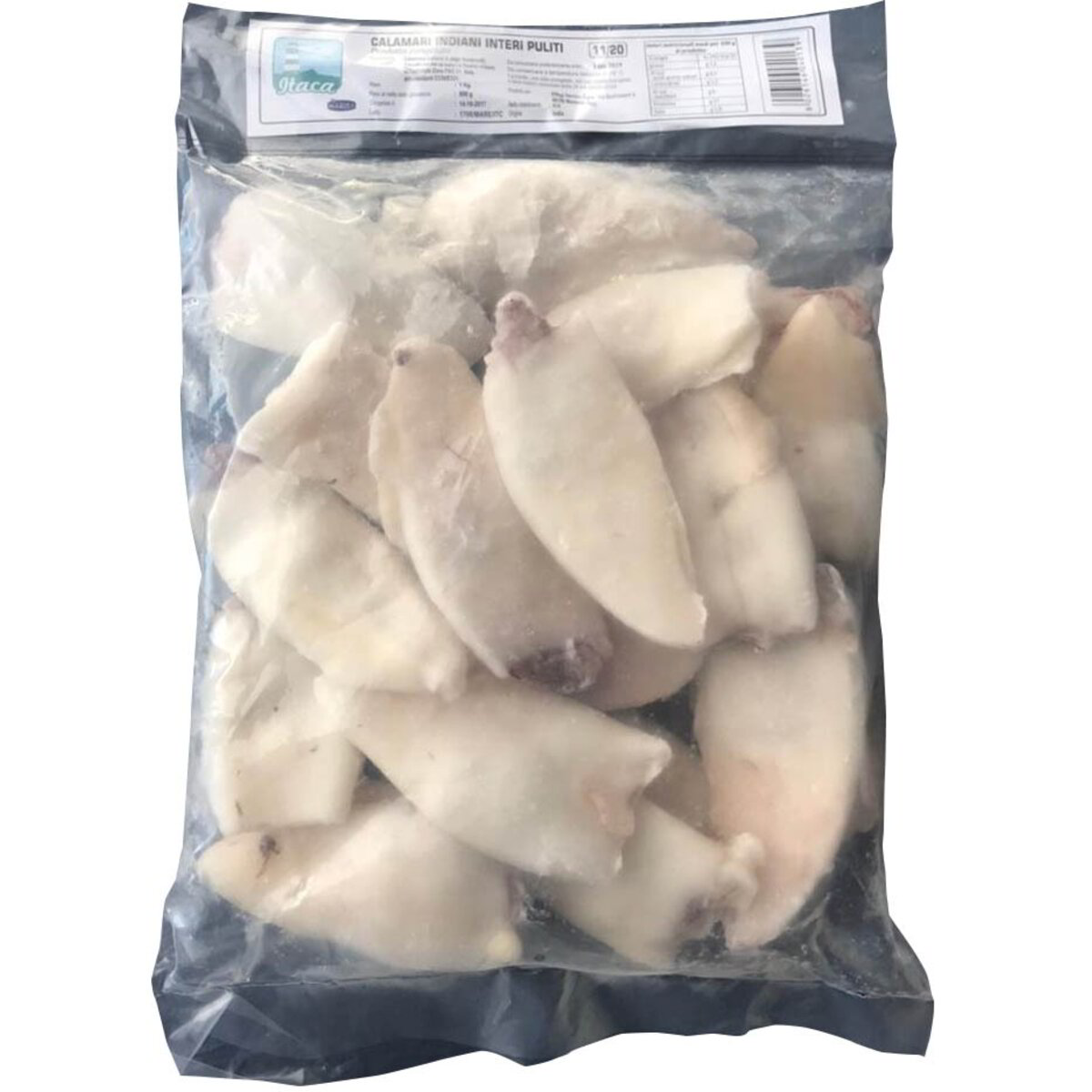 Vendita CALAMARI PULITI (10/20) CONGELATI IQF 800 G all'ingrosso ...